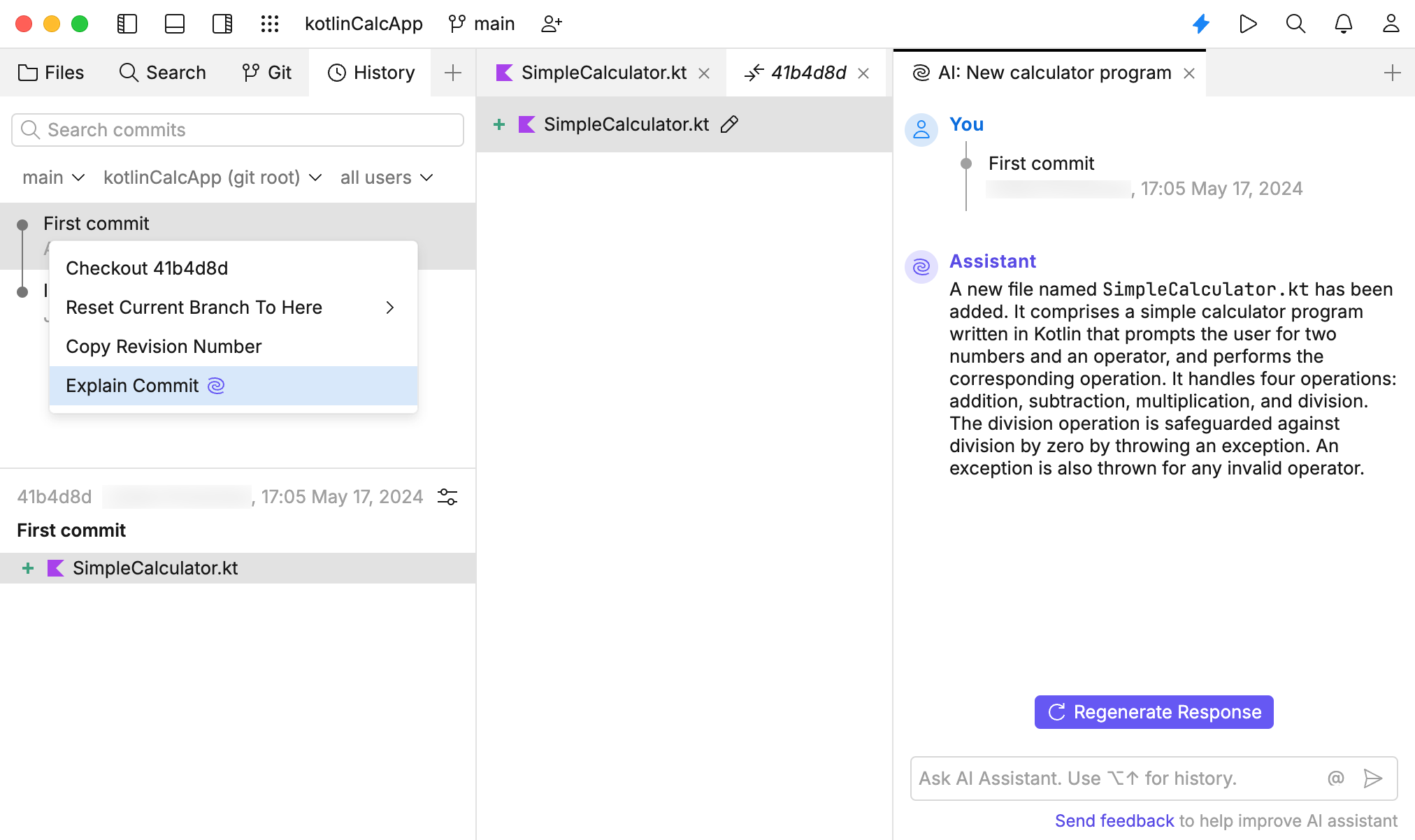 Get Ai Assistance For Vcs Commits Jetbrains Fleet Documentation 9320