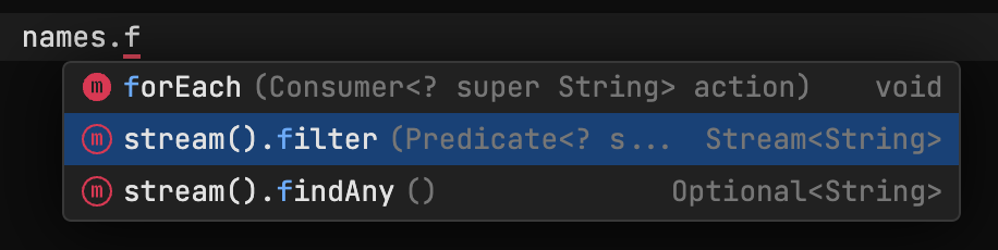 Coding assistance in Java | JetBrains Fleet Documentation