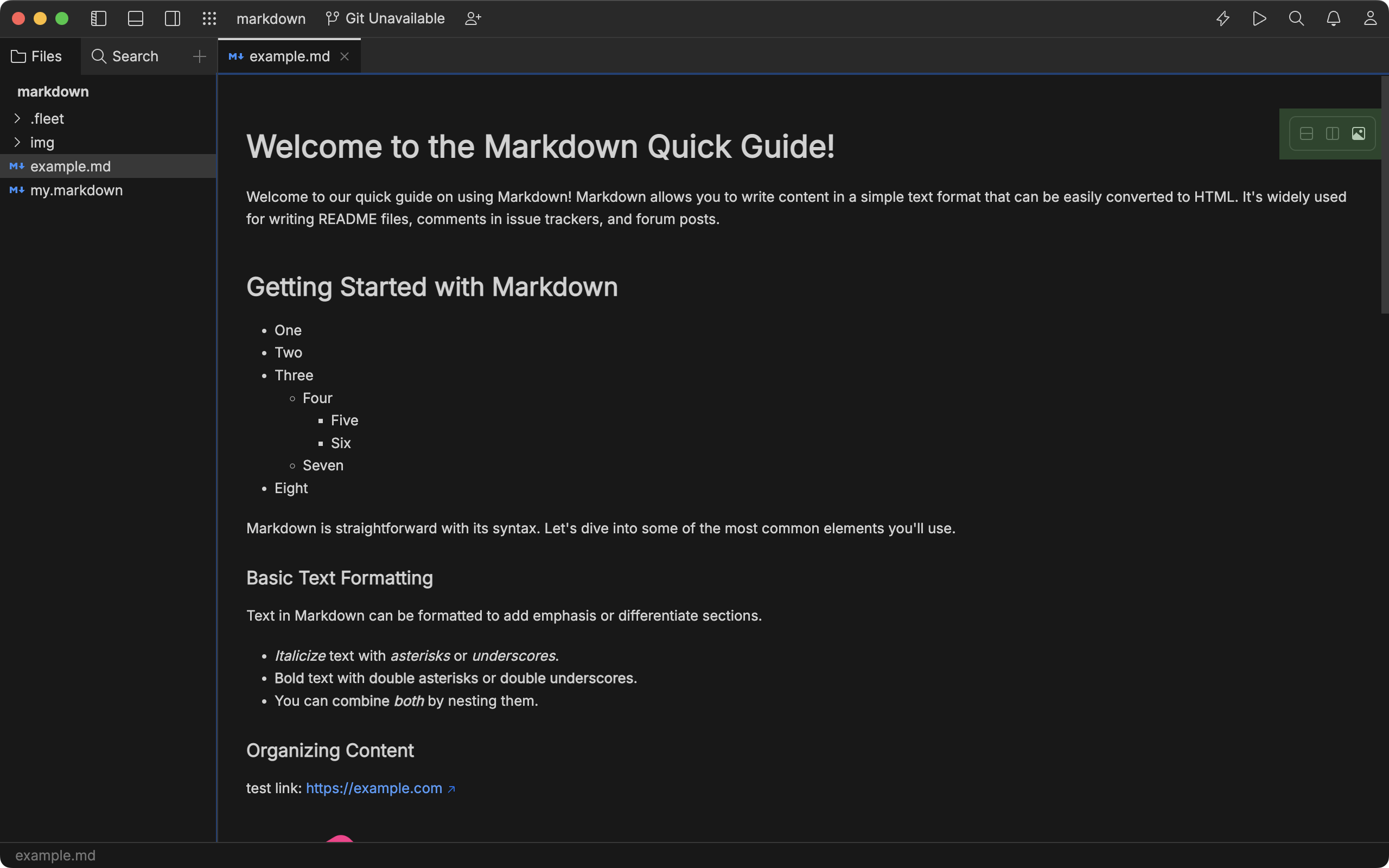 Markdown | JetBrains Fleet Documentation