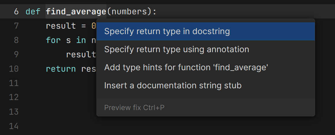 Coding assistance in Python | JetBrains Fleet Documentation