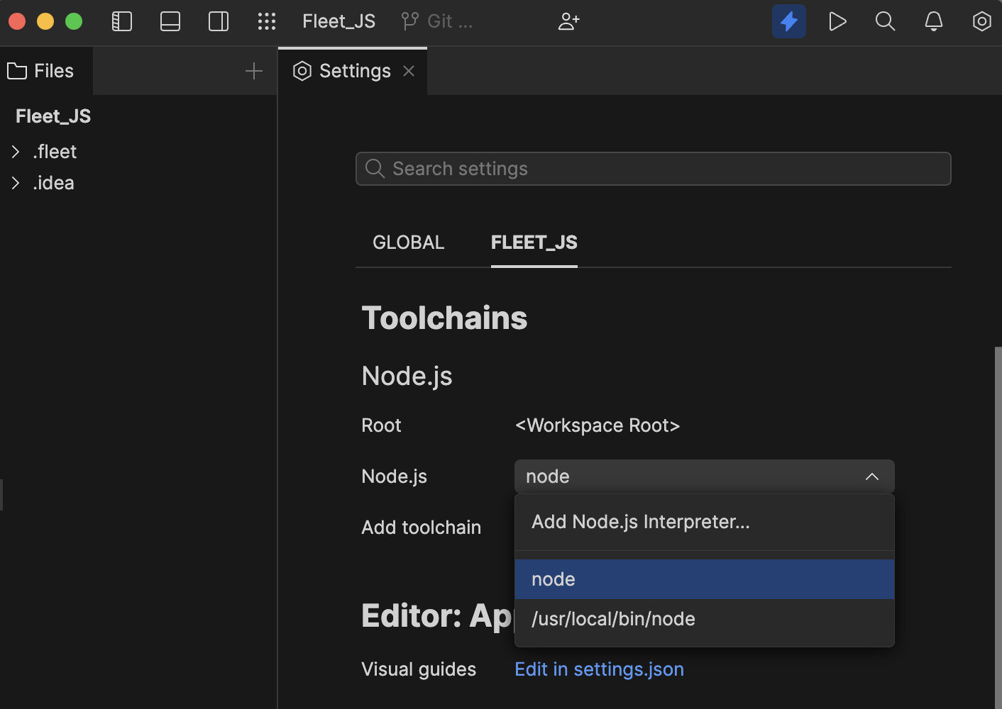 Getting started with JavaScript and TypeScript | JetBrains Fleet Documentation