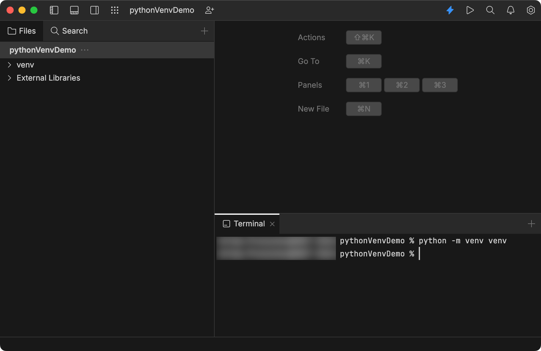 Running code using a virtual environment | JetBrains Fleet Documentation