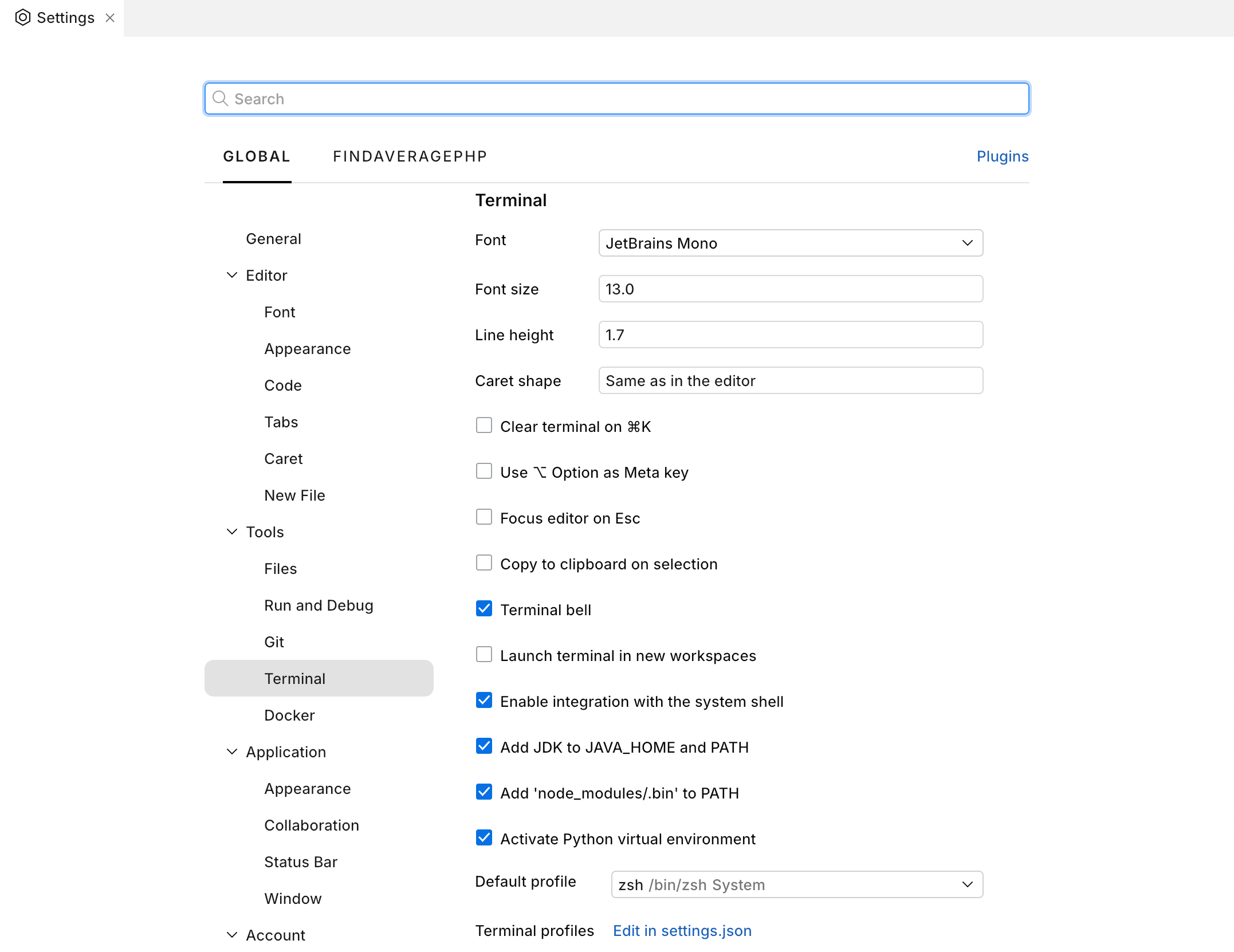 Terminal | JetBrains Fleet Documentation