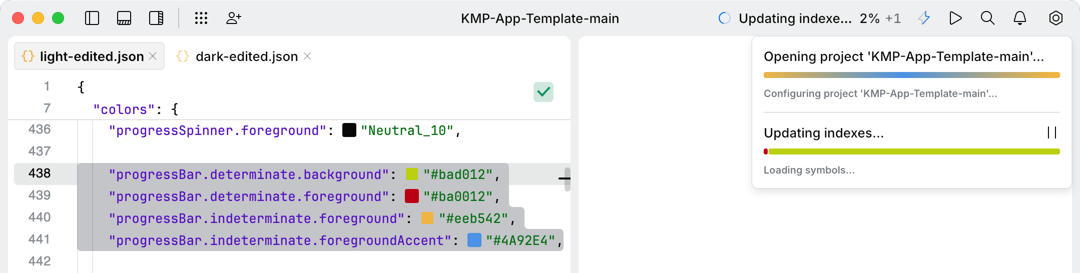 Theme plugin: JSON keys reference | JetBrains Fleet Documentation