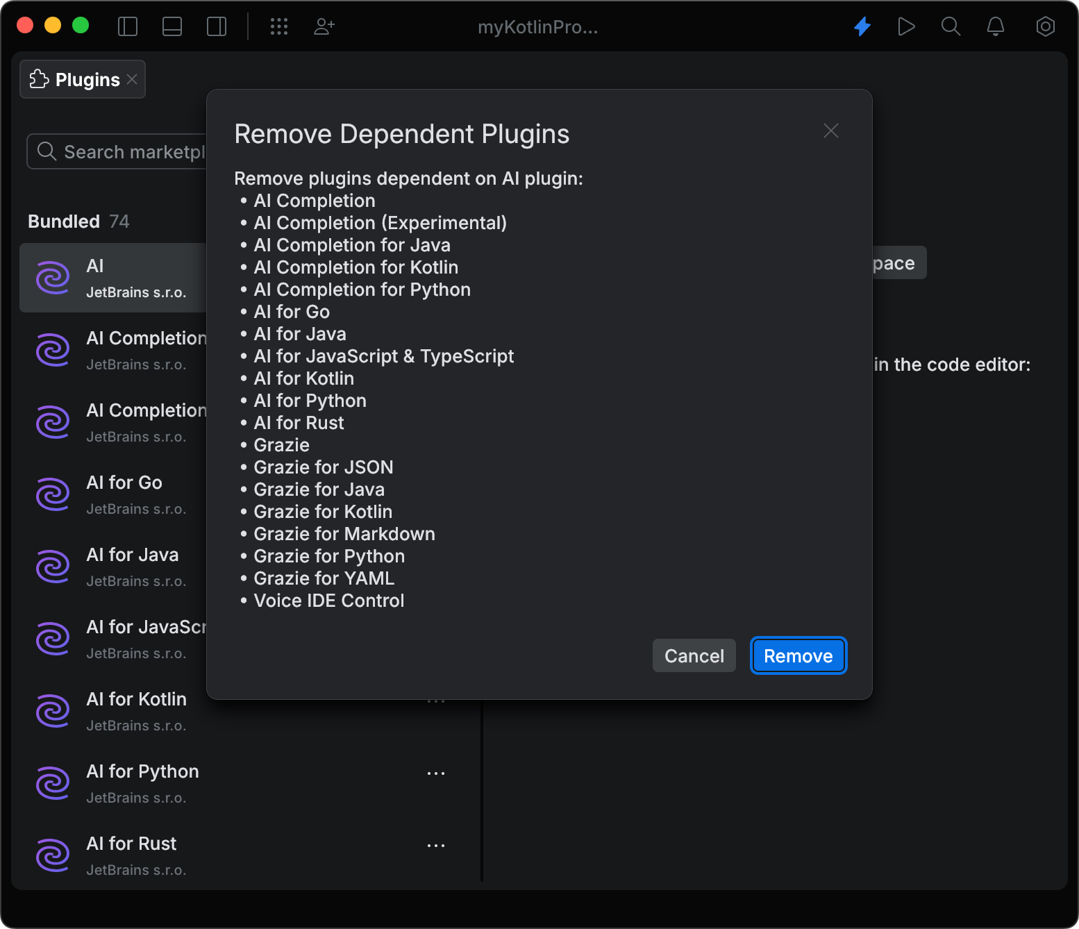 AI Assistant | JetBrains Fleet Documentation