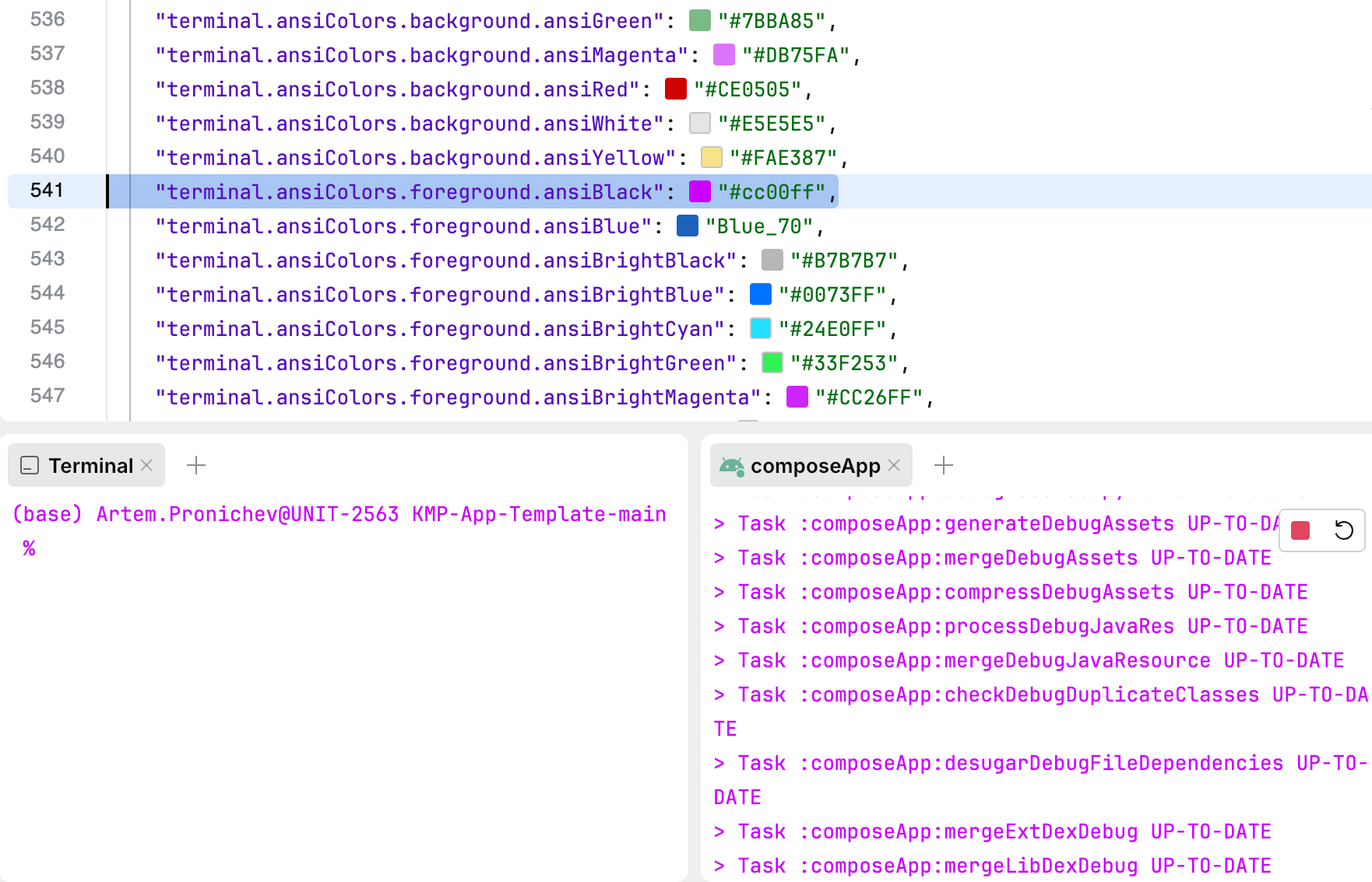 Theme Plugin Json Keys Reference Jetbrains Fleet Documentation