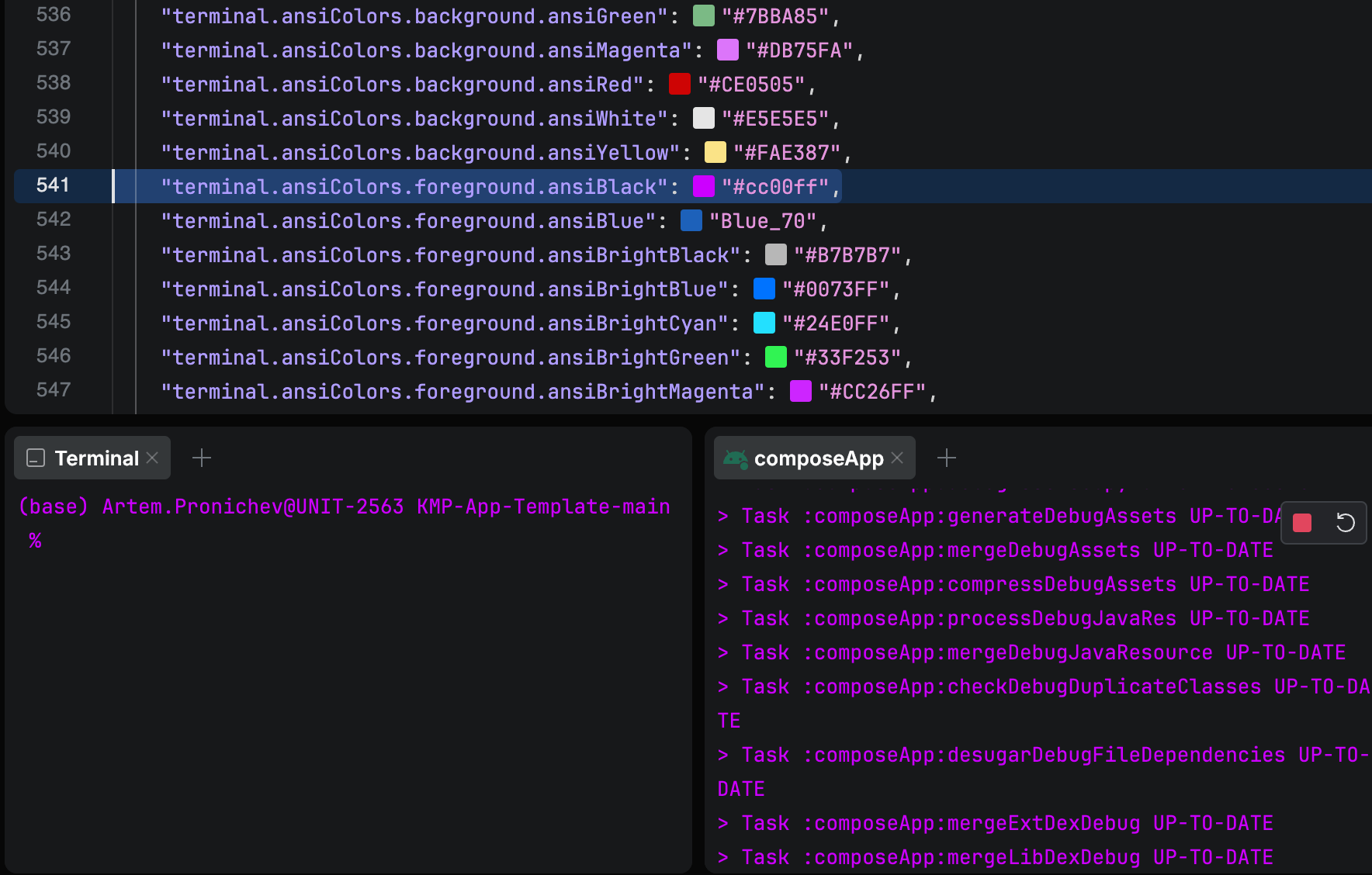 Theme Plugin Json Keys Reference Jetbrains Fleet Documentation