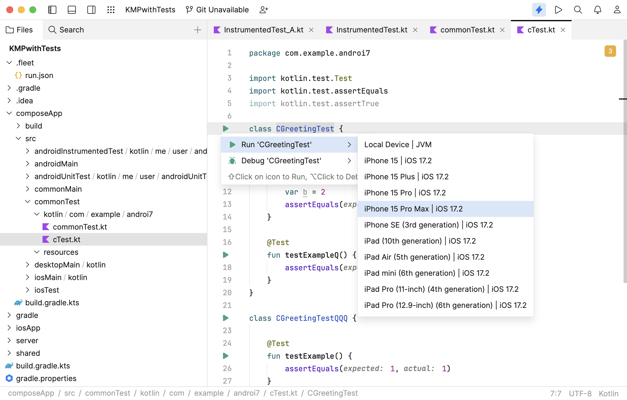 Kotlin Multiplatform | JetBrains Fleet Documentation