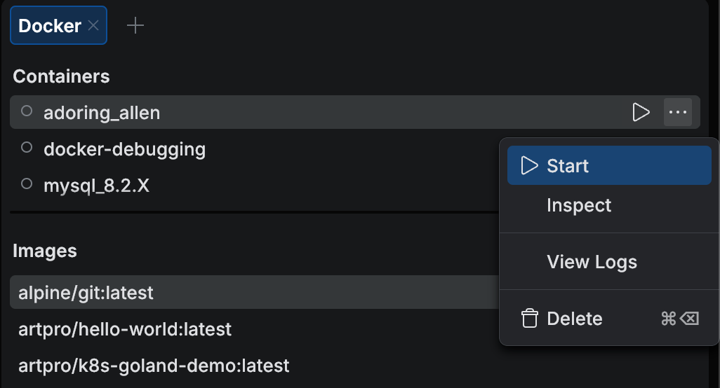 Docker イメージ | JetBrains Fleet ドキュメント