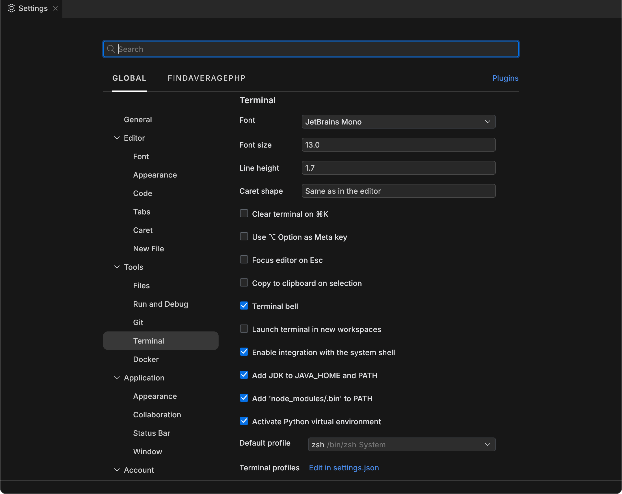 Terminal | JetBrains Fleet Documentation