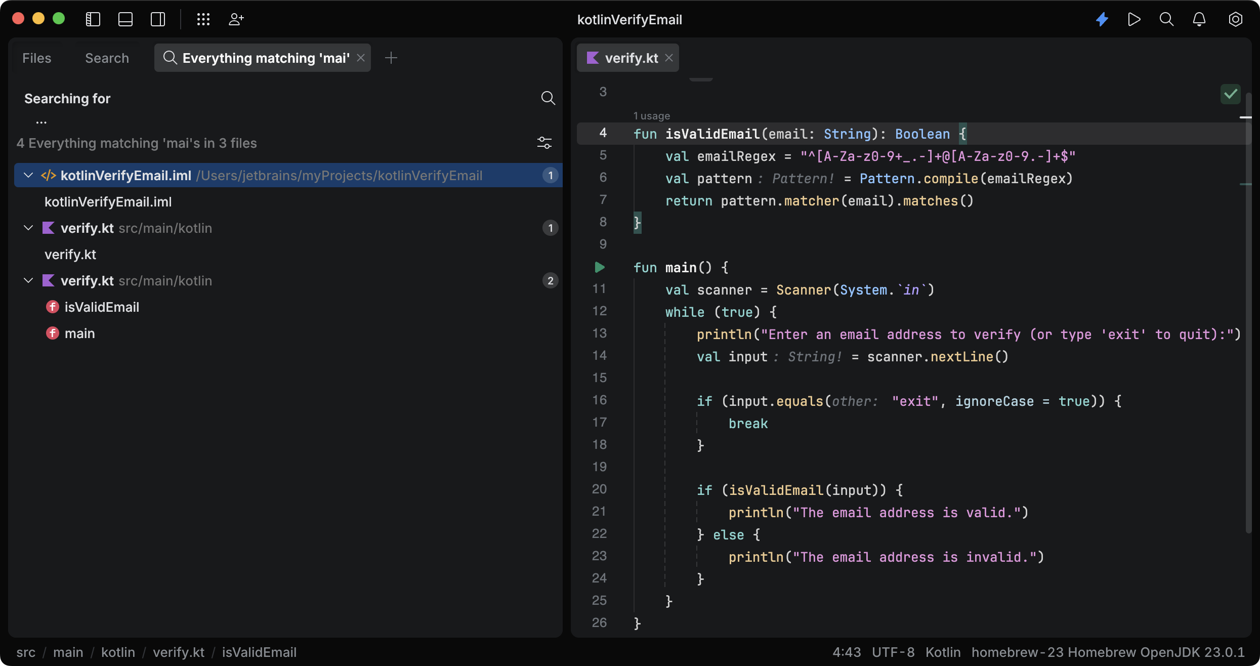 Search and navigate | JetBrains Fleet Documentation