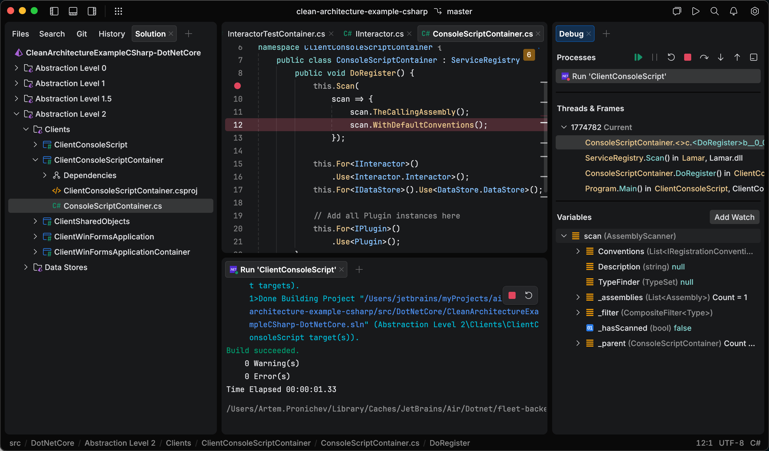 Run and debug C# code | JetBrains Fleet Documentation