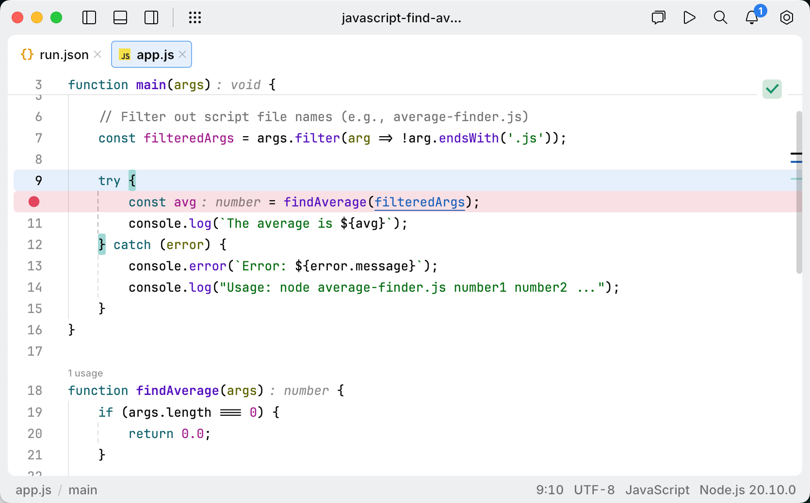 Debug Node.js application | JetBrains Fleet Documentation