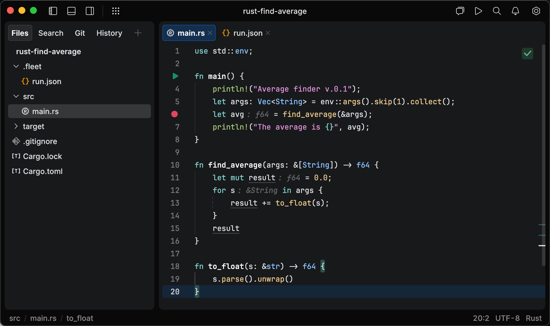 C# debugging walkthrough | JetBrains Fleet Documentation