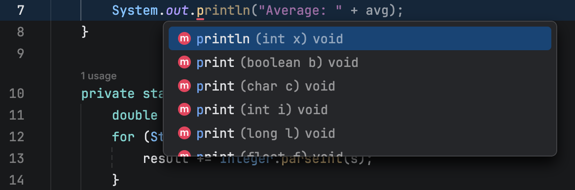Coding assistance in Java | JetBrains Fleet Documentation