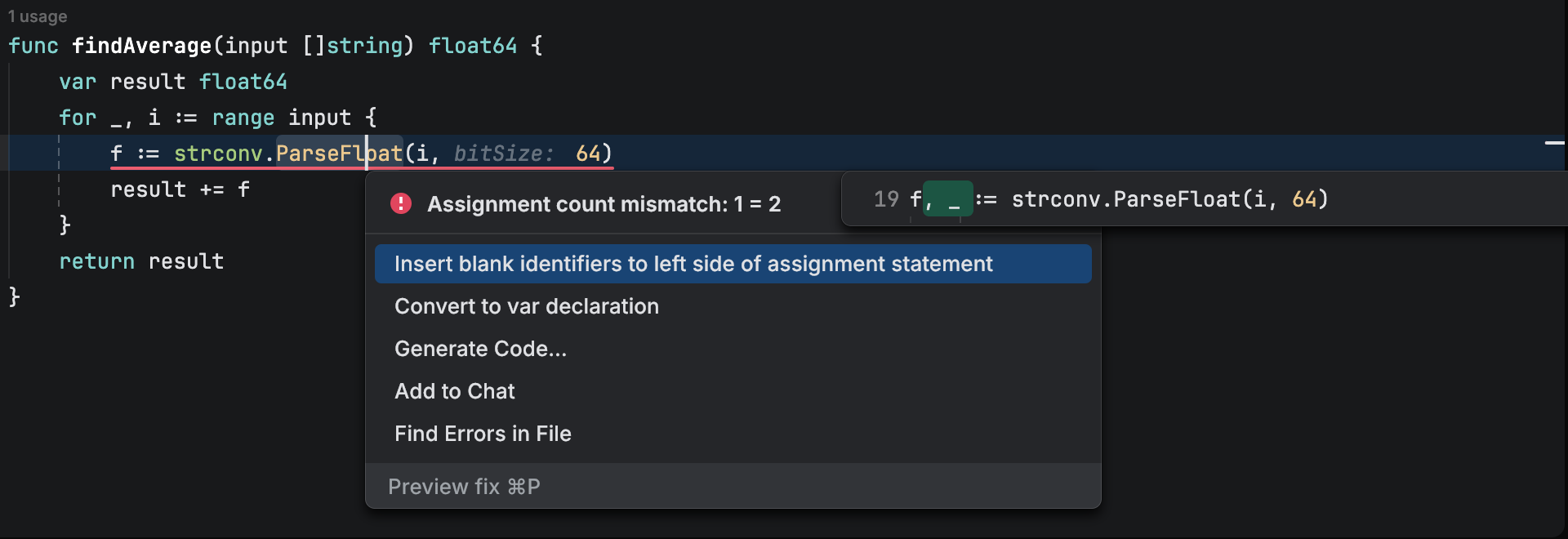 Coding Assistance In Go Jetbrains Fleet Documentation 7217