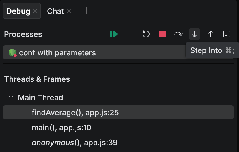 Debug Node.js application | JetBrains Fleet Documentation