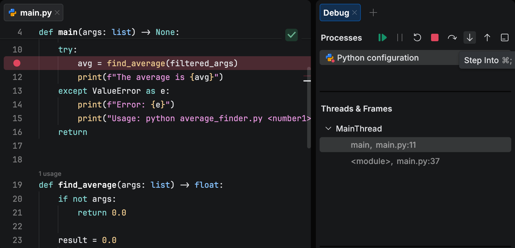 Debug Python Code Jetbrains Fleet Documentation 6180