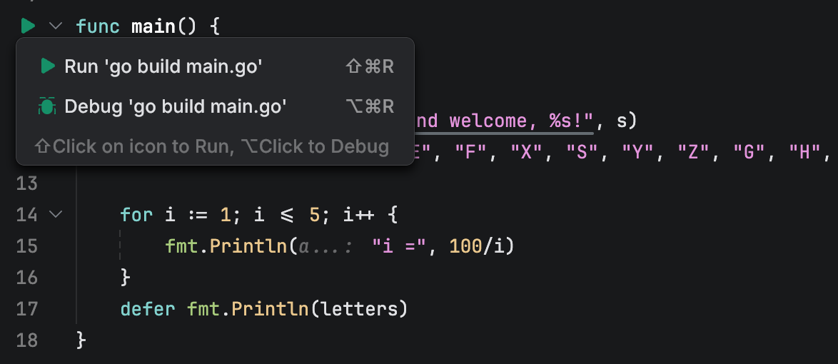 Run Go Code Jetbrains Fleet Documentation