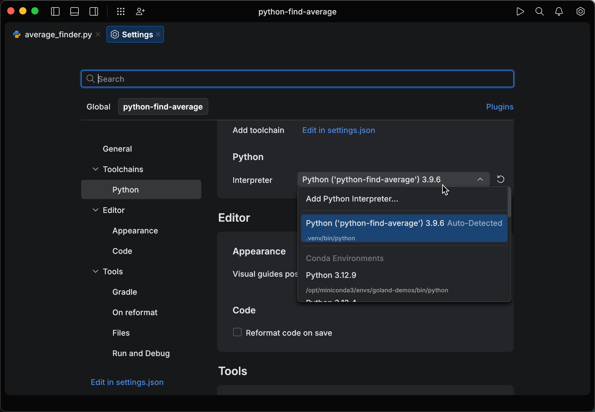 Getting started with Python | JetBrains Fleet Documentation