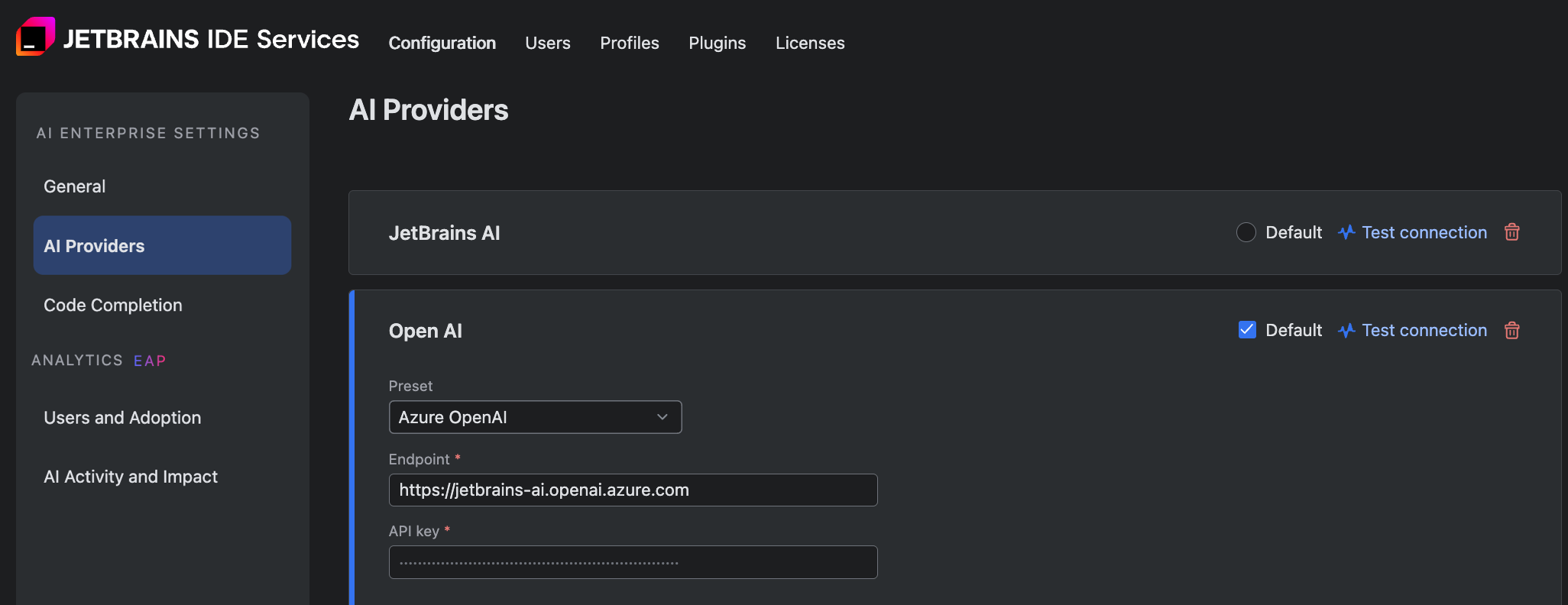 Manage AI Enterprise | IDE Services Cloud Documentation
