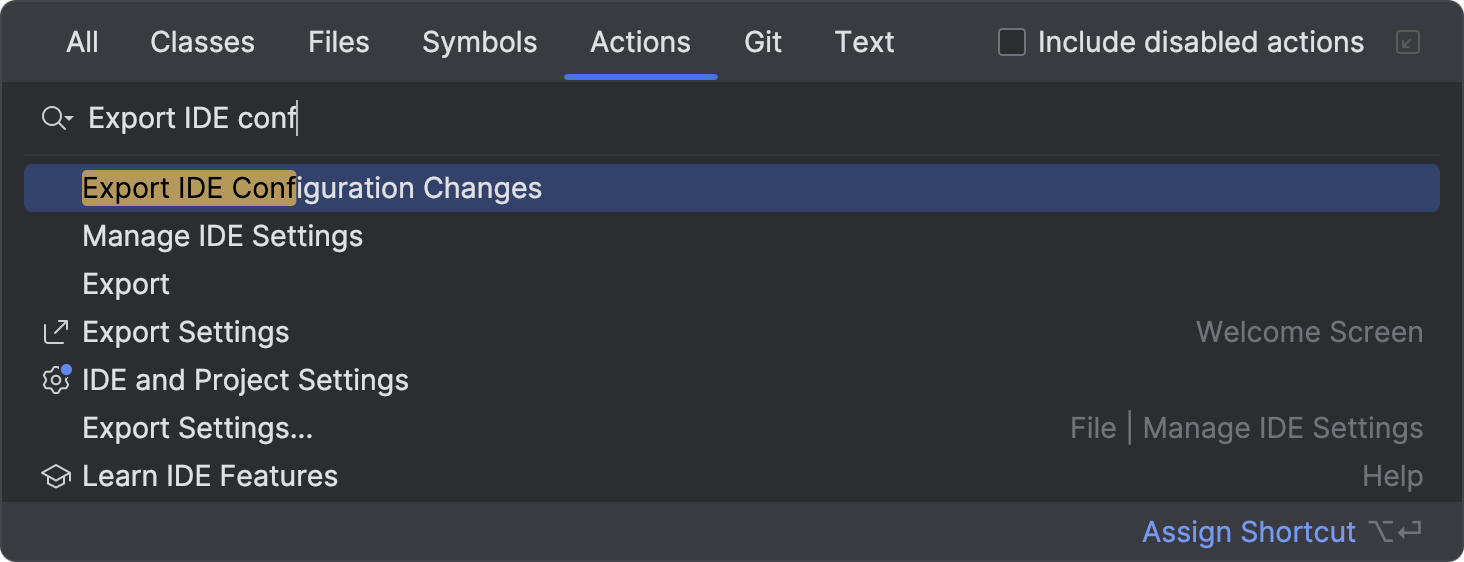 Collect settings from IDEs | IDE Services Cloud Documentation