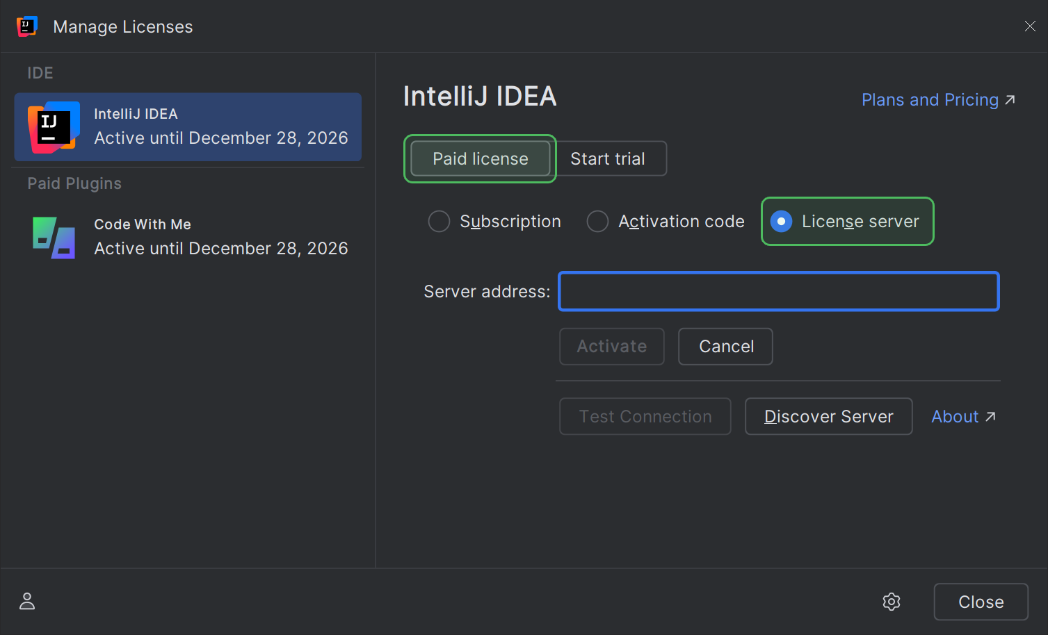 Automatic server discovery | IDE Services Cloud Documentation