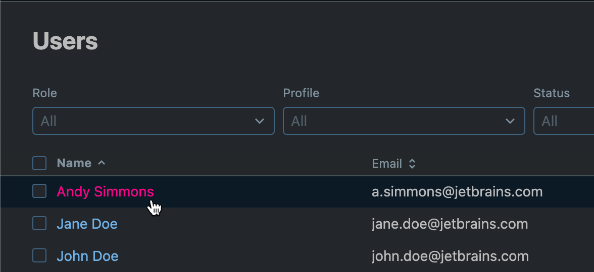 User management | IDE Services Documentation