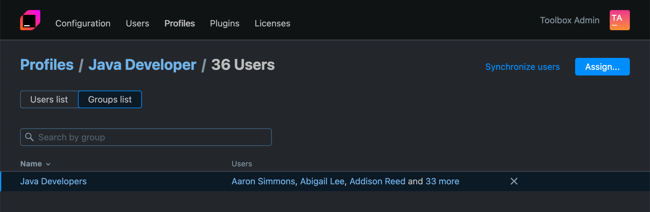 Profiles | IDE Services Documentation