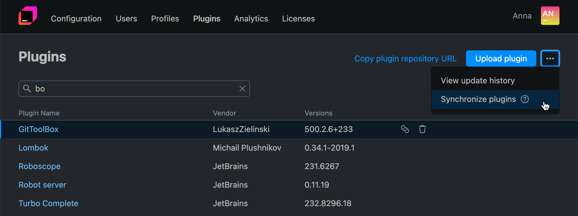Private plugin repository | IDE Services Documentation