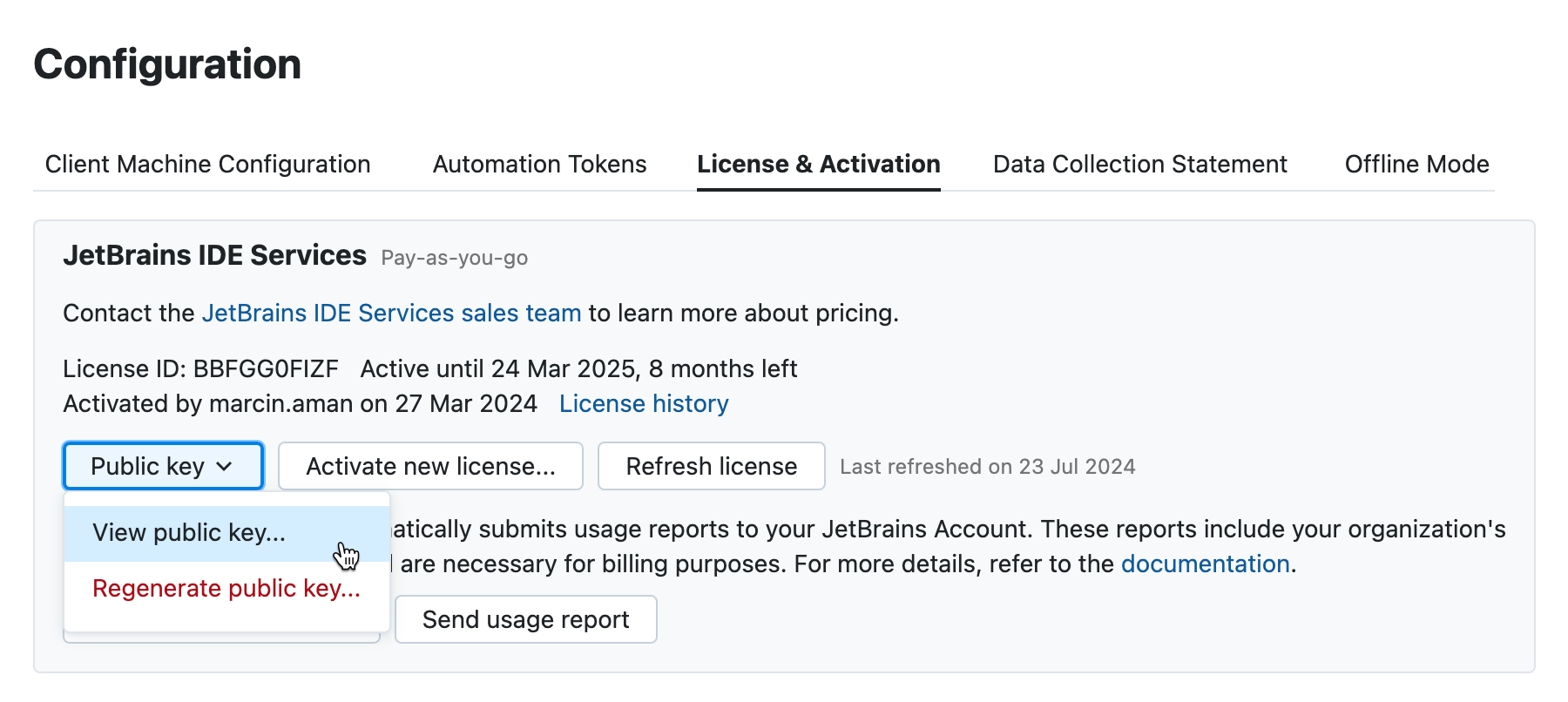 Activate IDE Services | IDE Services Documentation