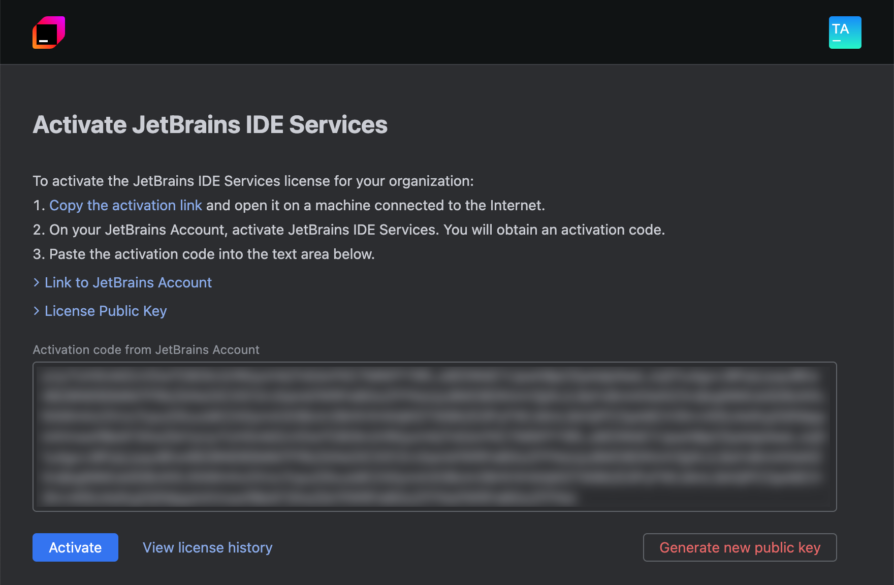 Activate IDE Services | IDE Services Documentation