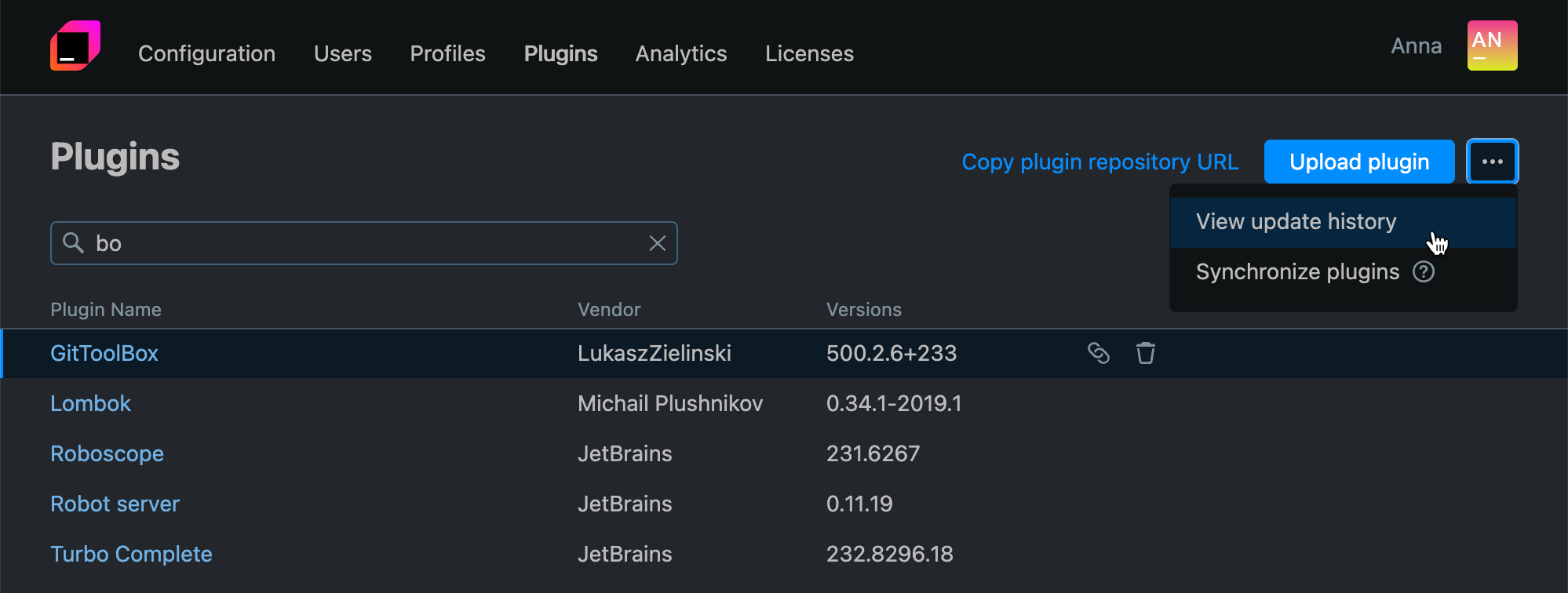 Private plugin repository | IDE Services Documentation