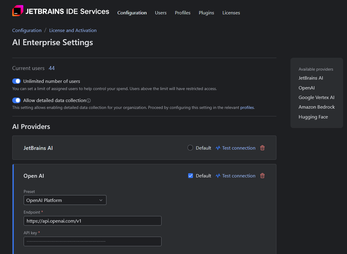 Manage AI Enterprise | IDE Services Documentation