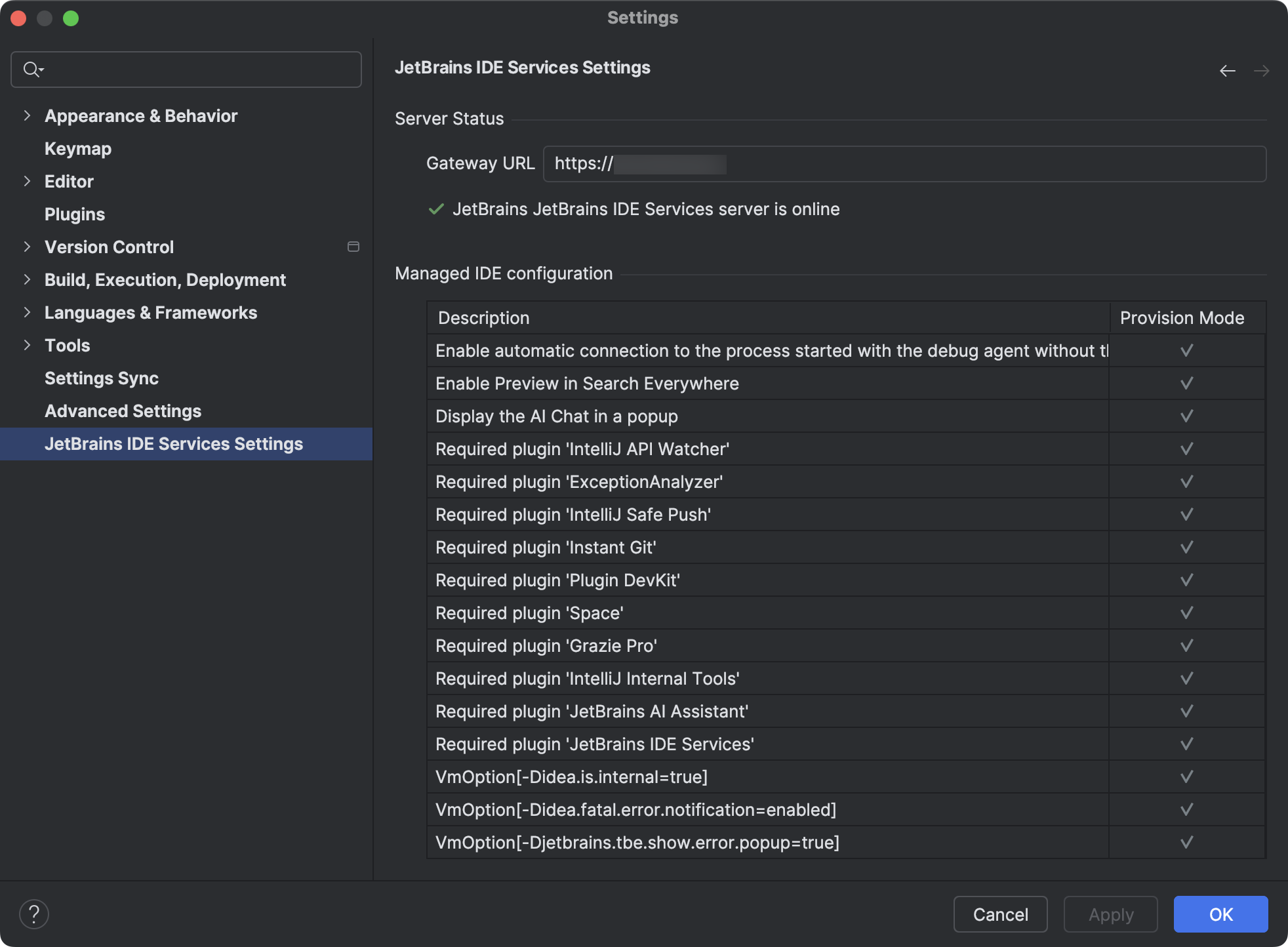 User Guide: Explore provisioned configurations and plugins | IDE ...
