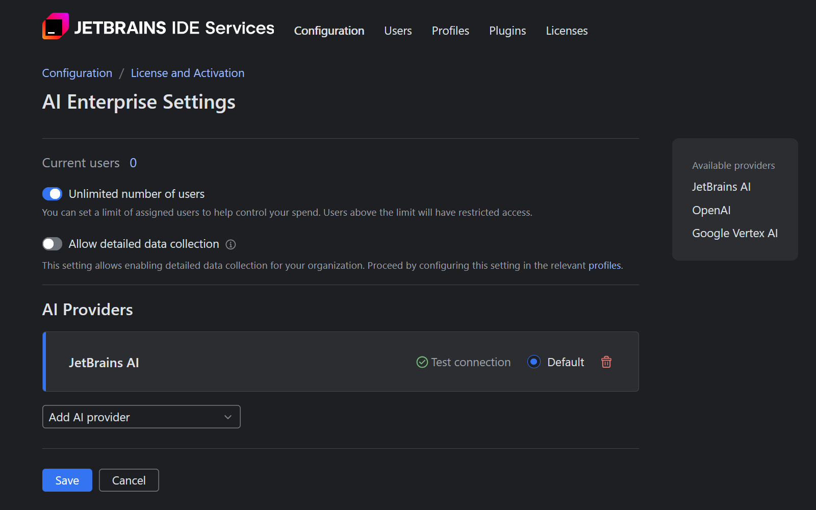 Manage AI Enterprise | IDE Services Documentation