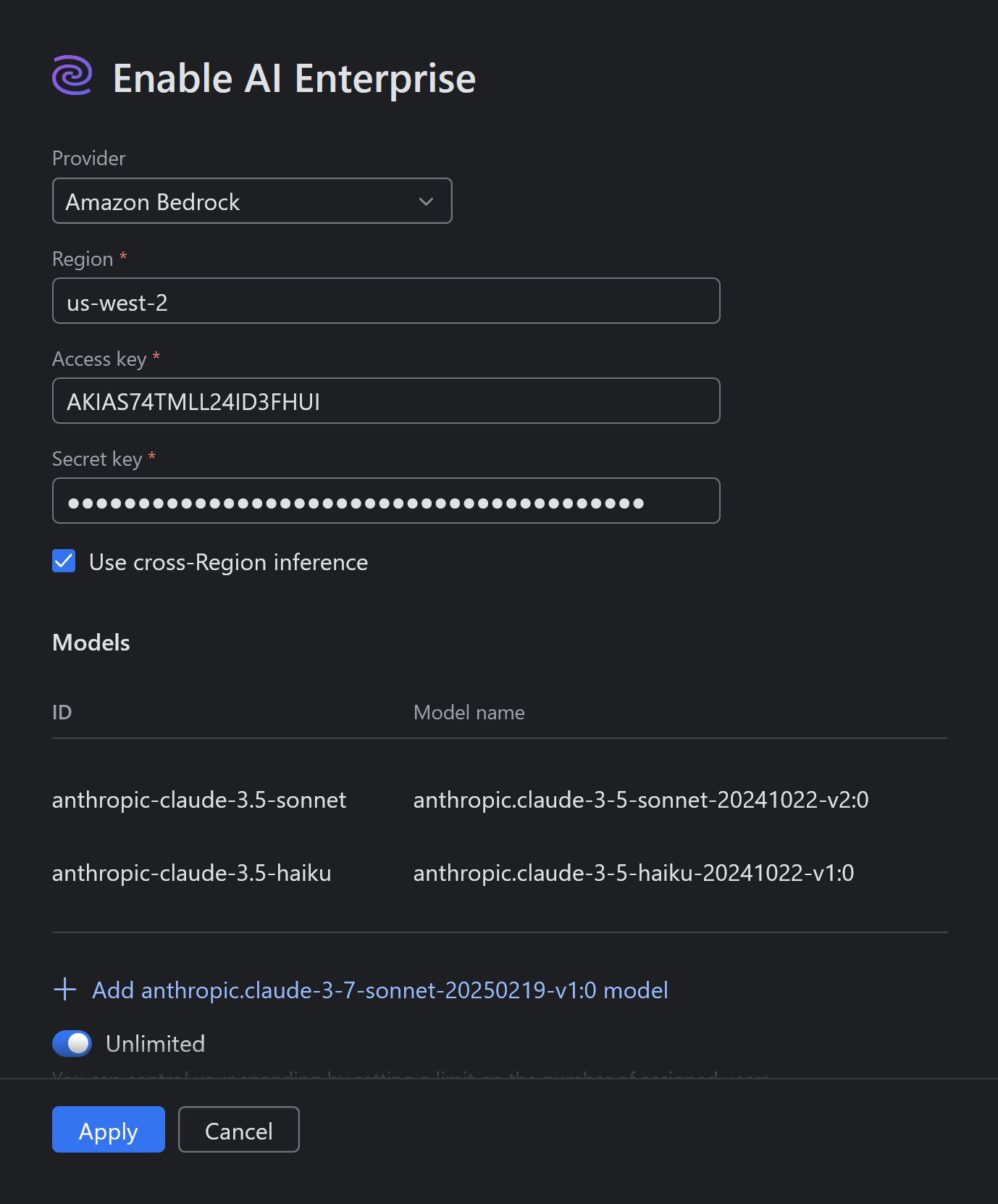 Manage AI Enterprise | IDE Services Documentation