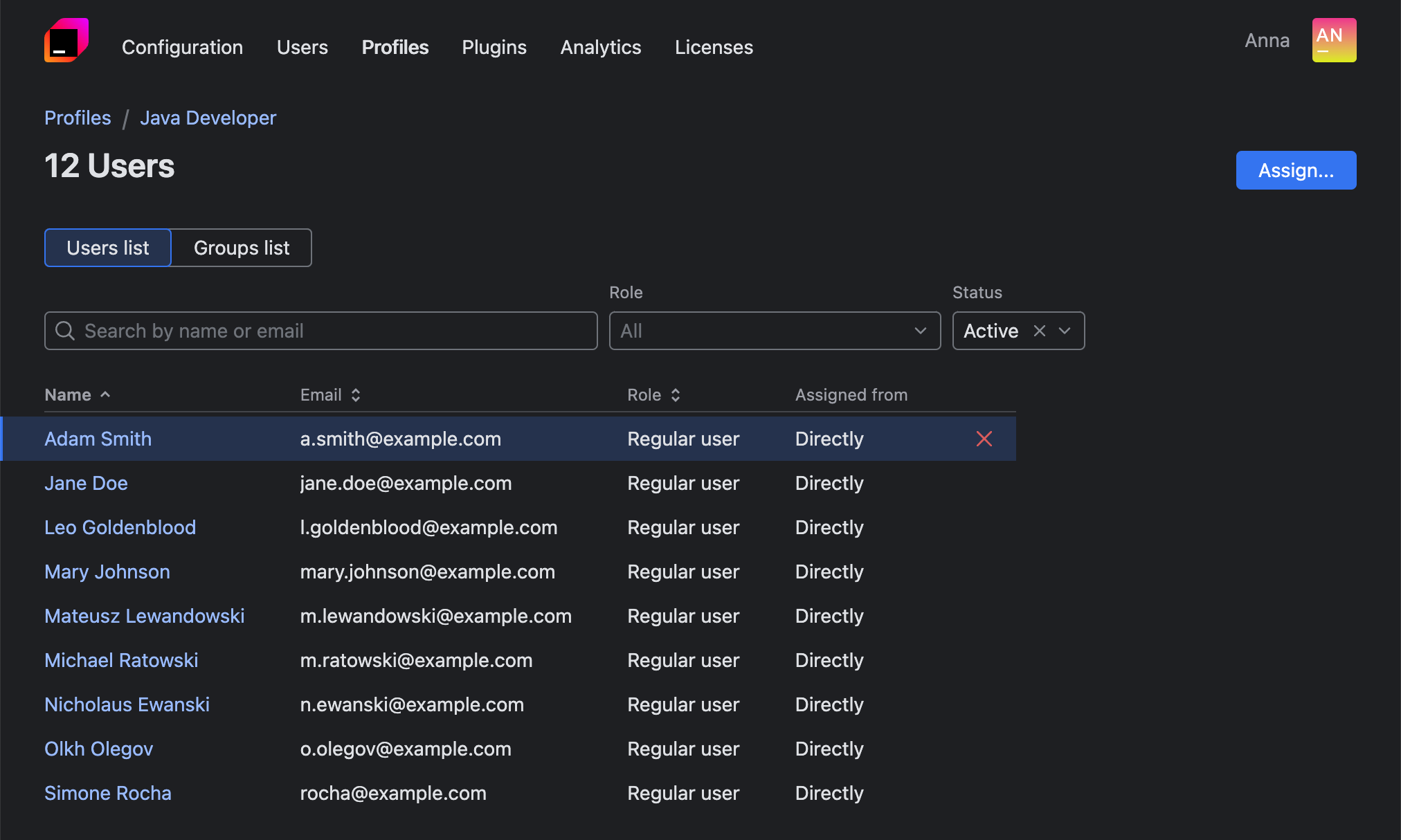 Profiles | IDE Services Documentation