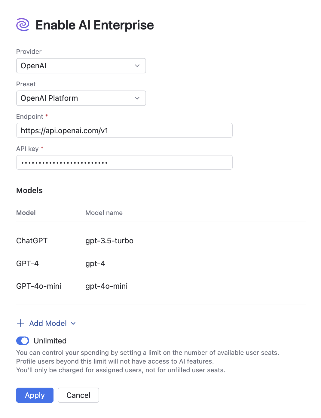 Manage AI Enterprise | IDE Services Documentation
