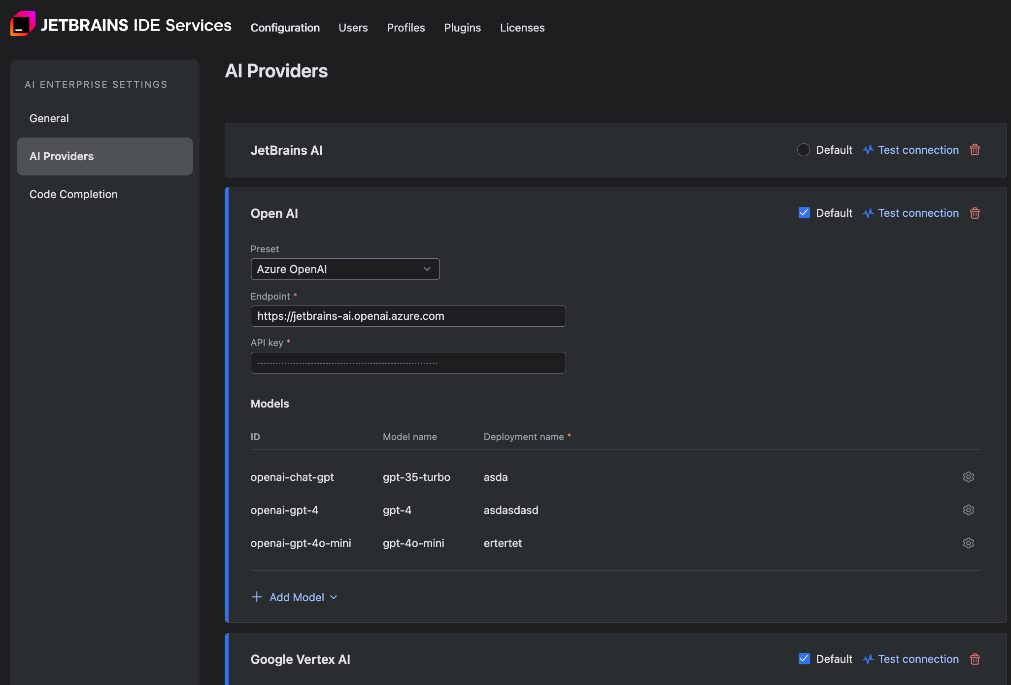 Manage AI Enterprise | IDE Services Documentation