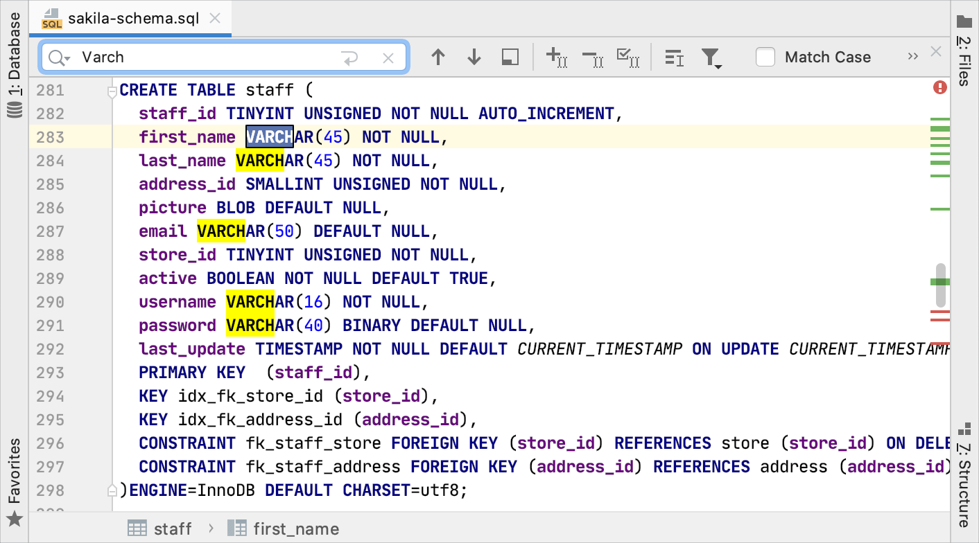 Finding And Replacing Text In A File Help DataGrip