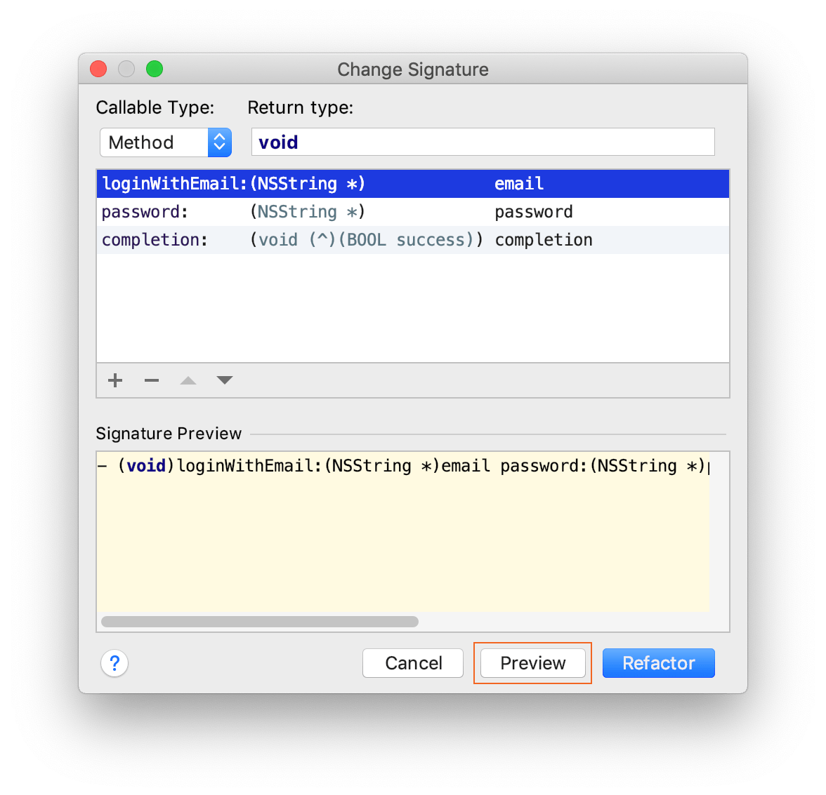 Refactoring Help Appcode