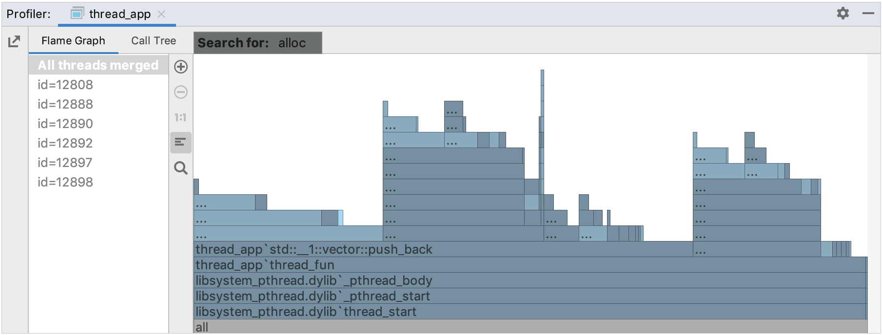 Profiler - Help | CLion