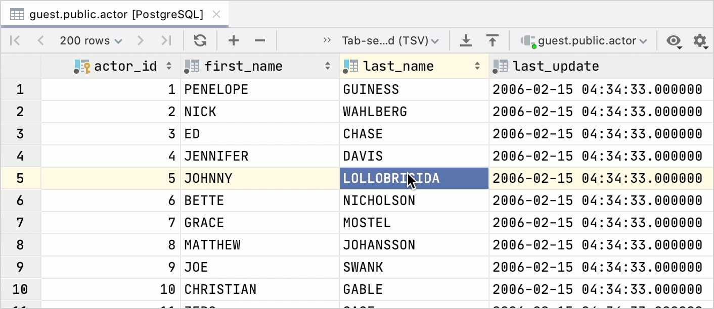 Filter - Help | DataGrip