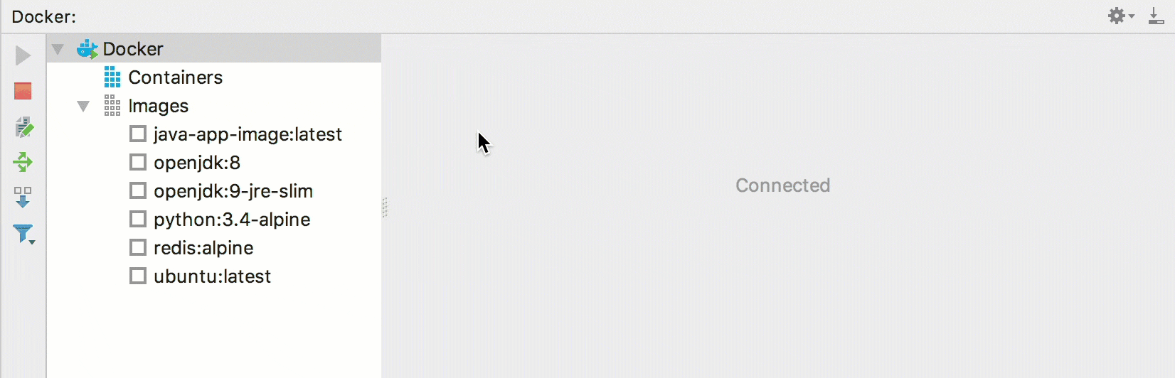 Run a database in a Docker container - Help | IntelliJ IDEA