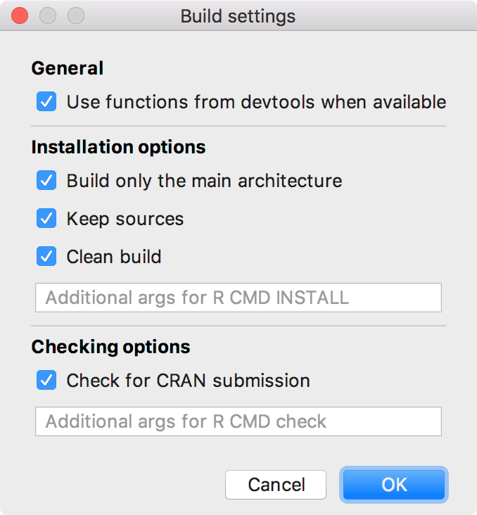 Build R packages - Help | PyCharm