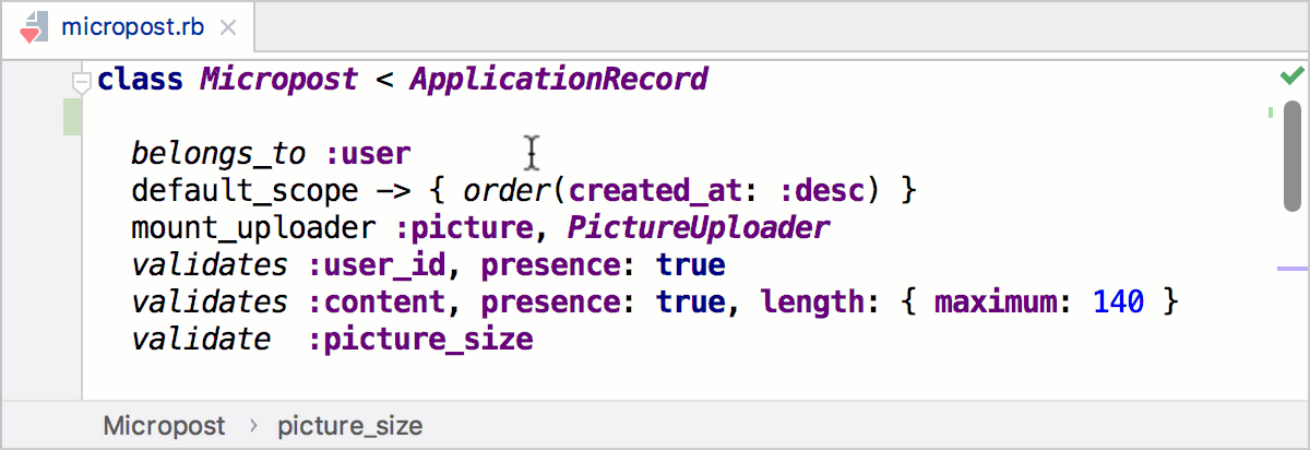 Code reference information - Help | RubyMine