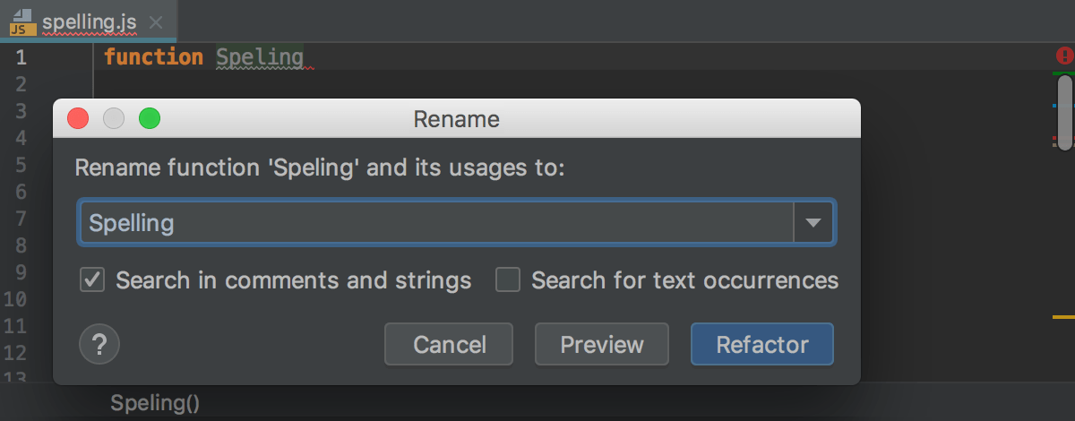 Spellchecking - Help | WebStorm