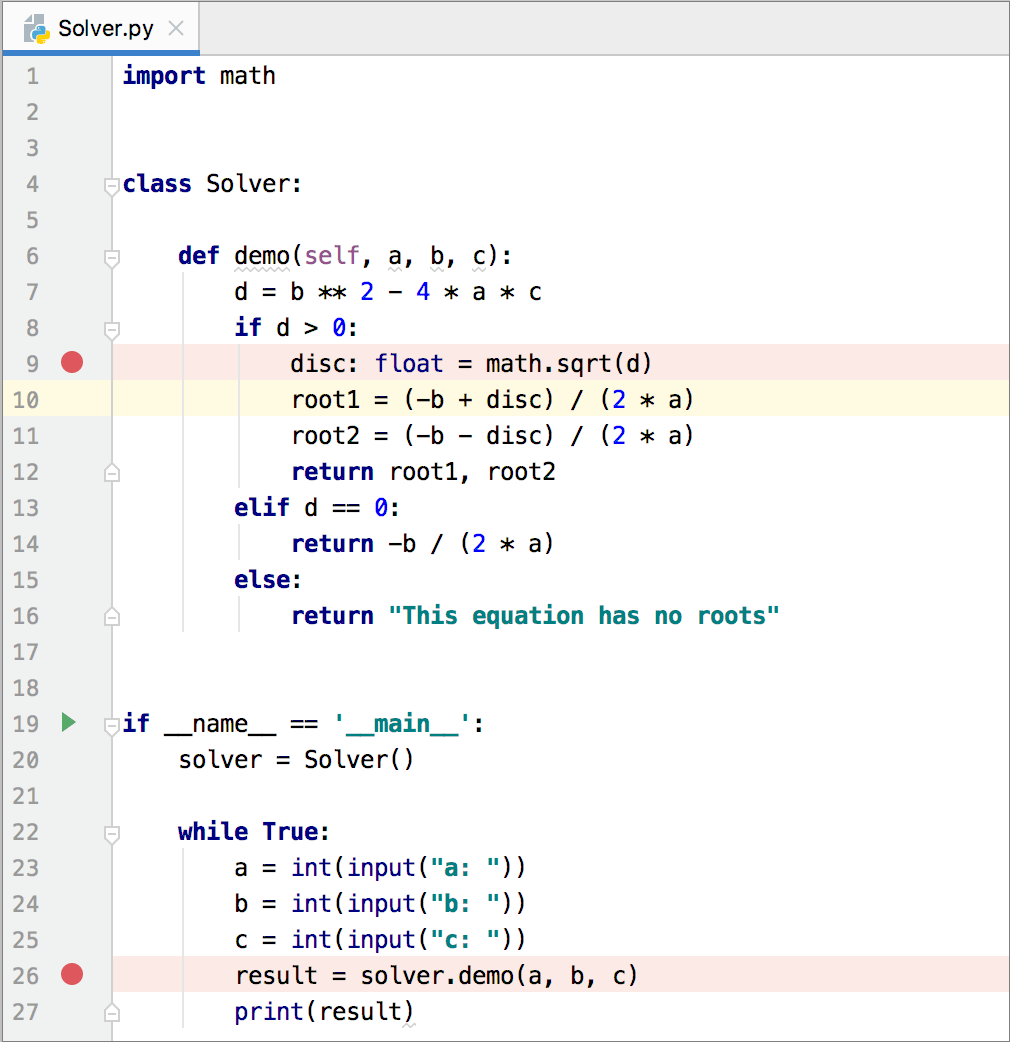 Debug Python Code IntelliJ IDEA