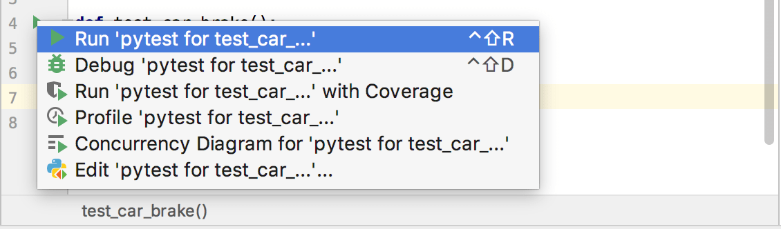 Pytest PyCharm